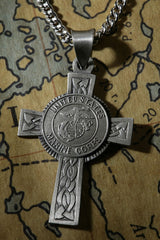 Sterling Silver Marine Corps Cross Pendant – Celebrate Faith